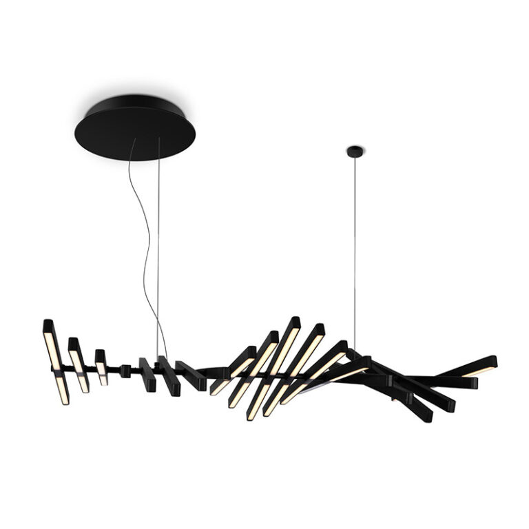 Wave 930mm Black LED Linear Pendant | The Lighting Centre NZ