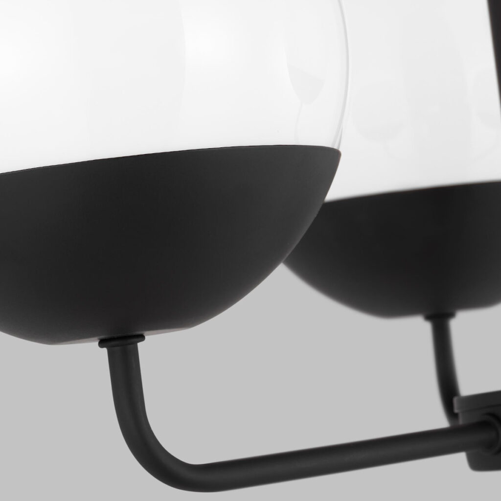 Alvin 3 Light Chandelier with Opal White Glass | The Lighting Centre NZ