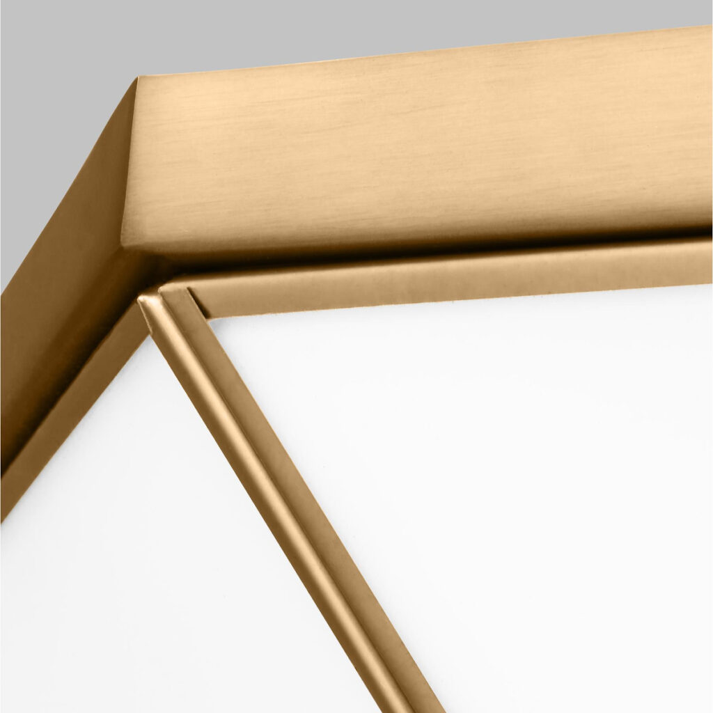 Morrison 395mm Ceiling Button with White Glass | The Lighting Centre NZ