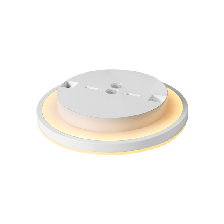 Glow 220mm White LED Ceiling Button with Uplight | The Lighting Centre NZ