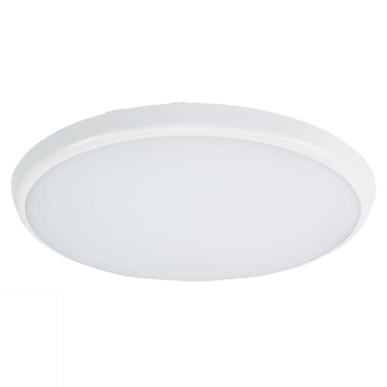 Lunar White Round LED Ceiling Button 300mm | The Lighting Centre NZ