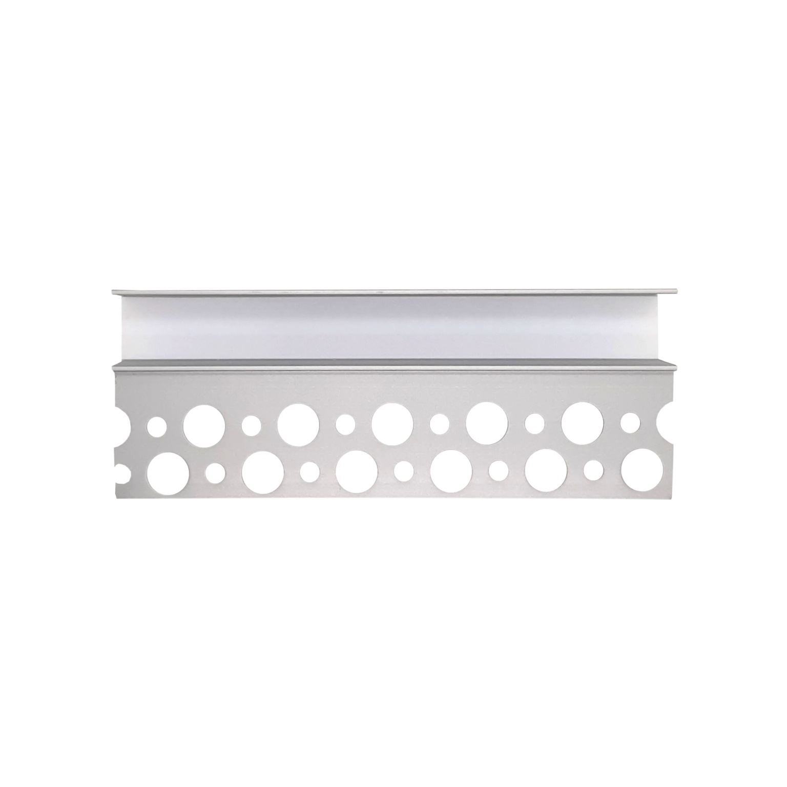 LXT49 Recessed Silver Plaster Deep Extrusion with Opal Diffuser 1 Wing ...