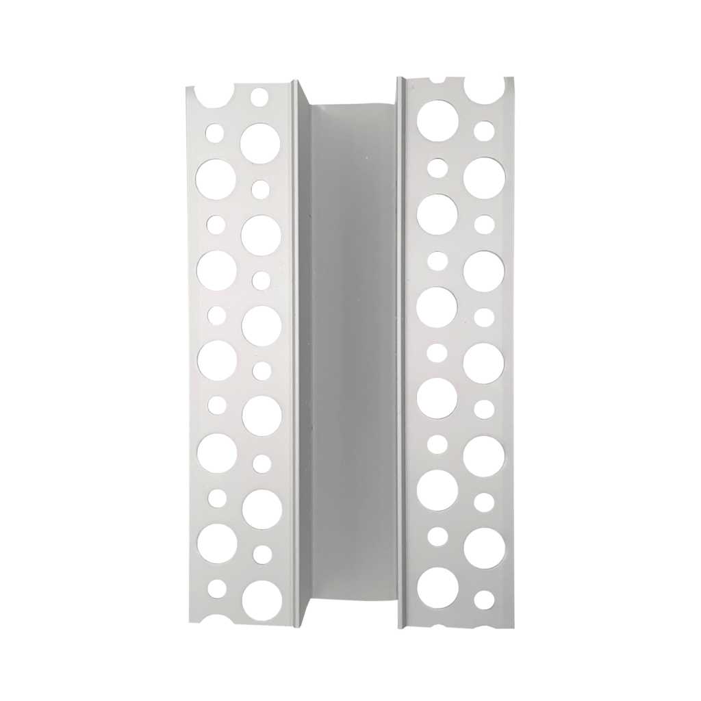 LXT50 Recessed Silver Plaster Deep Extrusion with Opal Diffuser 2 Wing ...