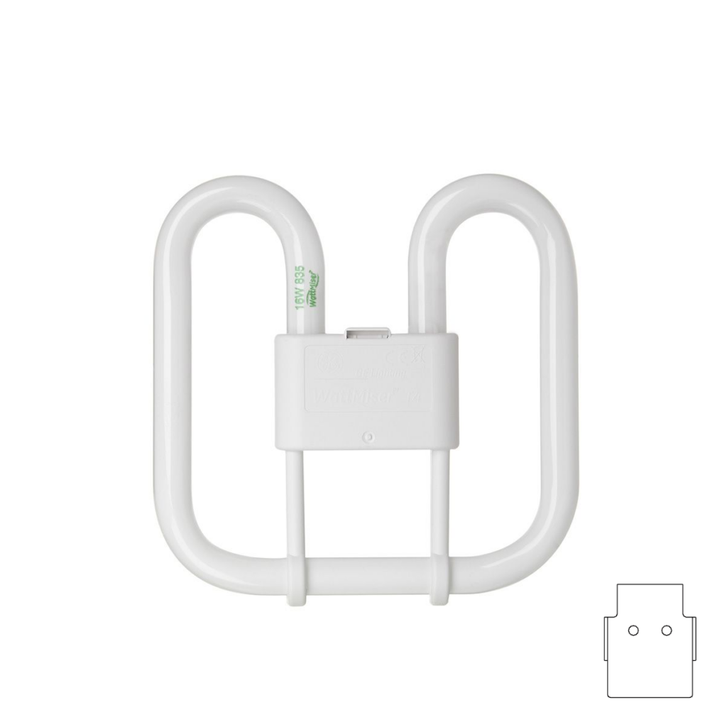 2D Fluorescent 2 PIN 16W 835 | The Lighting Centre NZ