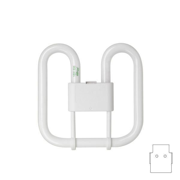 2D Fluorescent 2 PIN 16W 835 | The Lighting Centre NZ