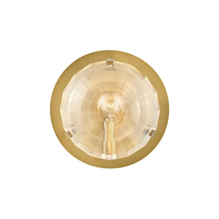 Leo Wall Sconce Heritage Brass with Optic Crystal Glass [35690HB ...
