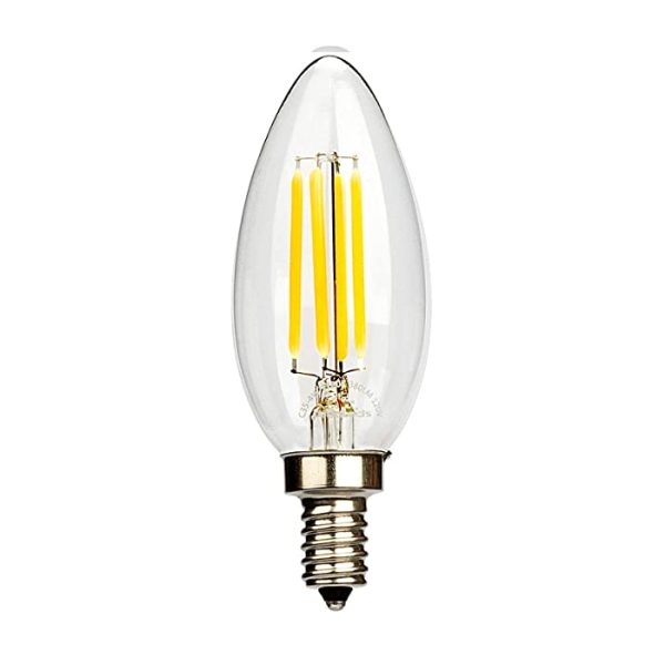 Candle LED Lamp Clear E12 4W Dimmable | The Lighting Centre NZ