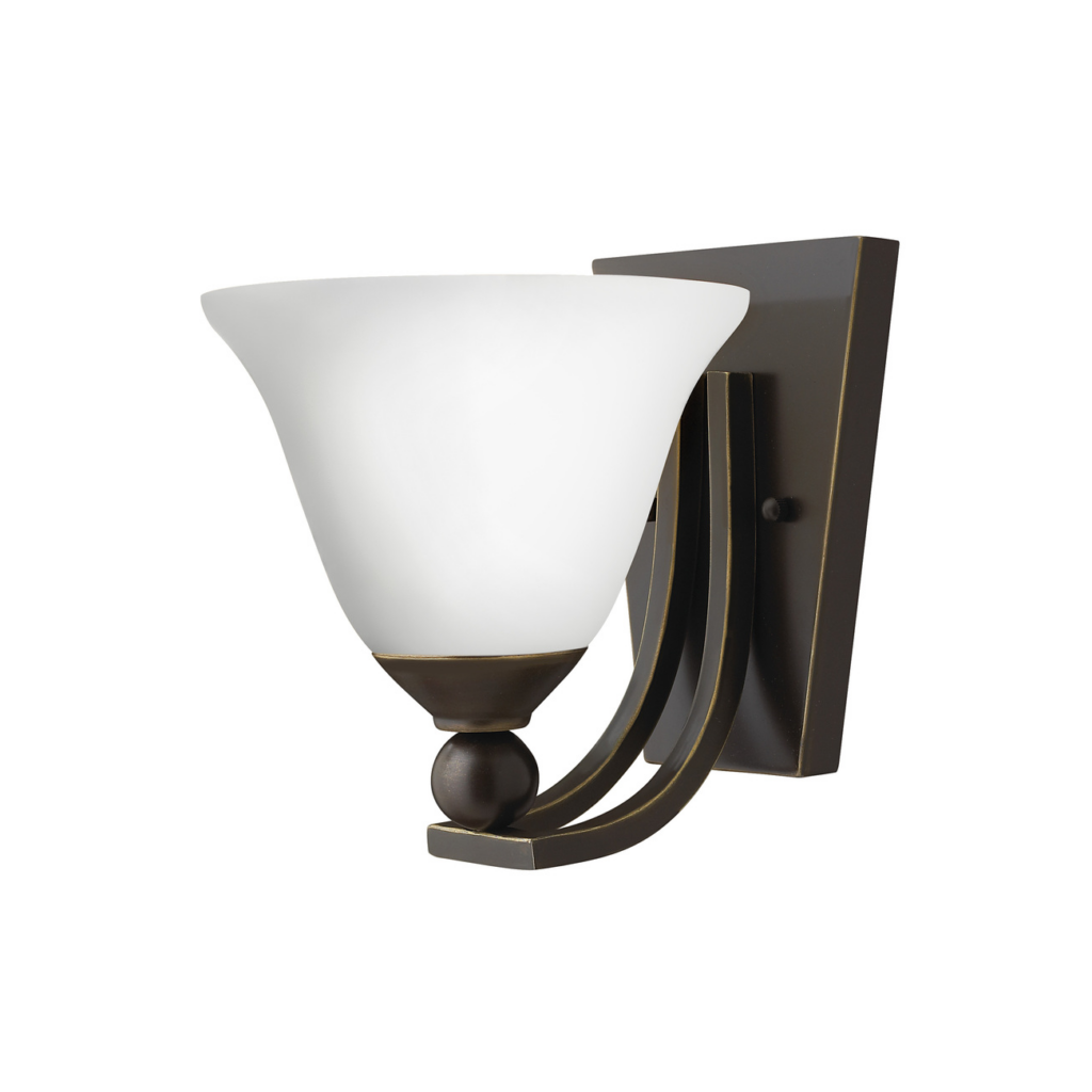Bolla 4650 Brass Wall Light with Glass | The Lighting Centre NZ