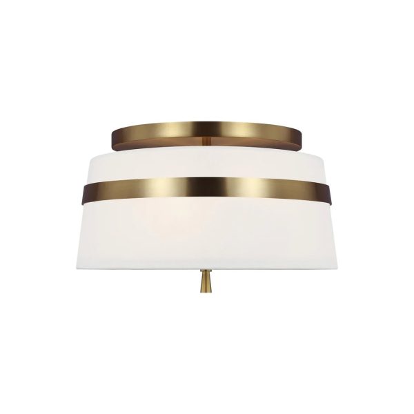 Cordtlandt Ceiling Light 355mm with White Linen Shade | The Lighting ...