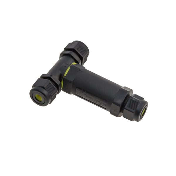 Garden Connector 3 Way 'T' Junction - Round Cable | The Lighting Centre NZ