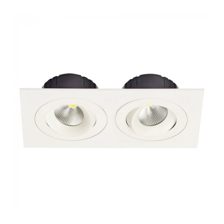 Multiform Square Twin LED Downlight | The Lighting Centre NZ