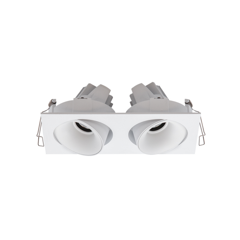 Dark Art Tilt Square 86mm Twin LED Downlight | The Lighting Centre NZ