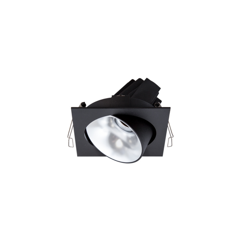 Dark Art Tilt Square 105mm LED Downlight | The Lighting Centre NZ