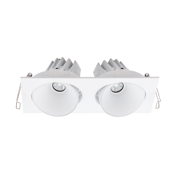 Multiform Square Twin LED Downlight | The Lighting Centre NZ
