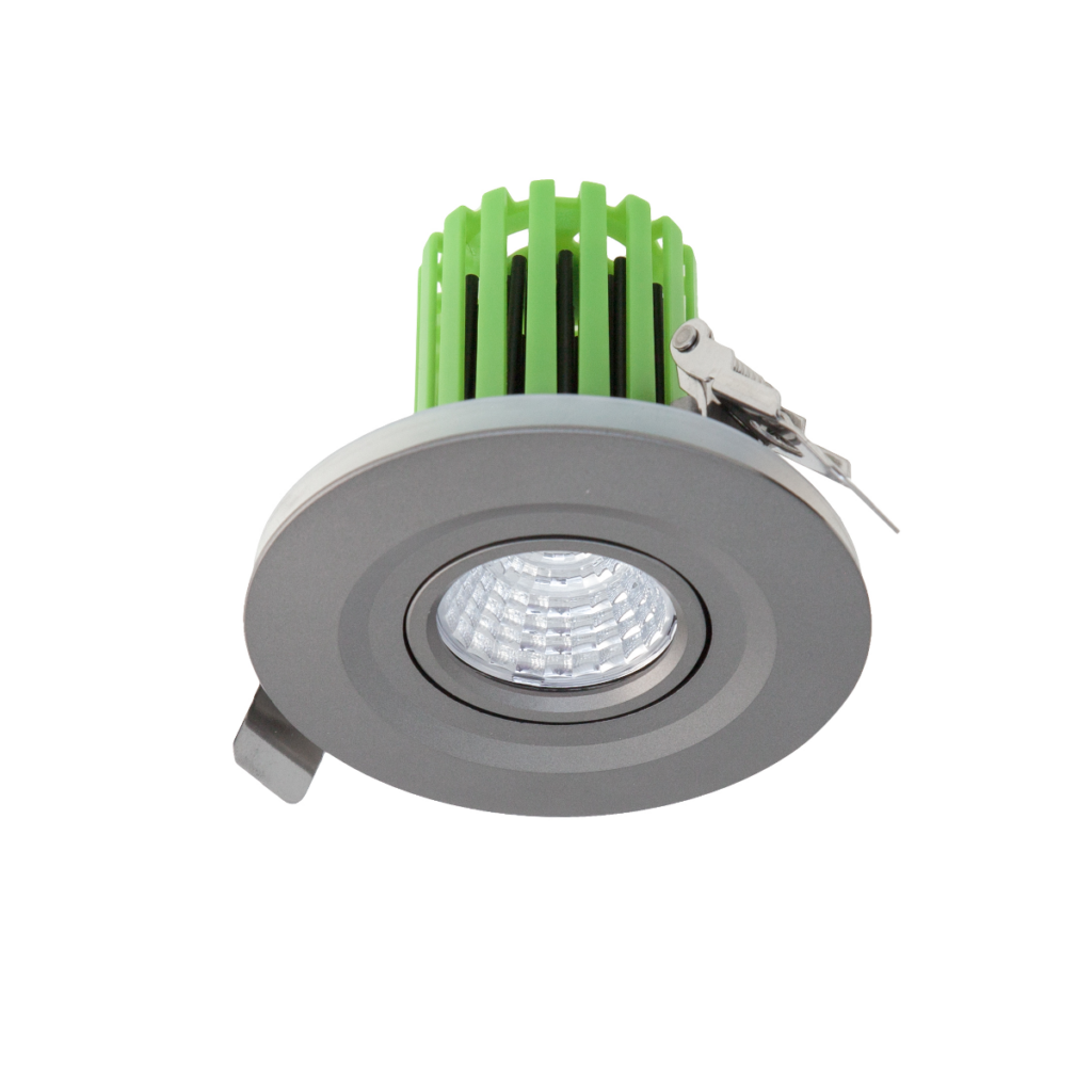 Aster LED Exterior Tilt Round Stainless Downlight | The Lighting Centre NZ
