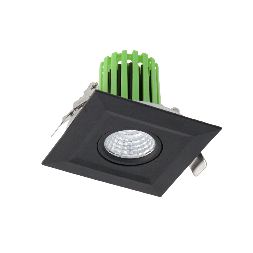 Aster LED Exterior Tilt Square Stainless Downlight | The Lighting Centre NZ