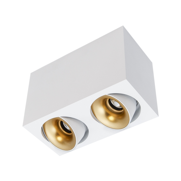 Dark Art Square Twin Surface Mount Downlight | The Lighting Centre NZ