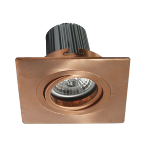 Losira LED Tilt Square Exterior Downlight Raw Copper | The Lighting ...