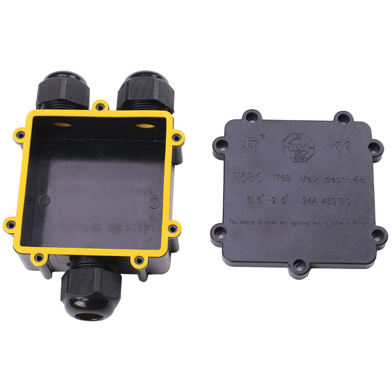 Garden Connector 3 Way Junction Box - Round Cable | The Lighting Centre NZ