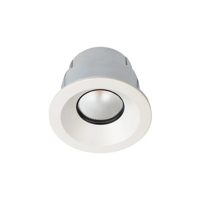 Zela Deep Fixed Prismatic Lens Fire-Rated Downlight | The Lighting ...