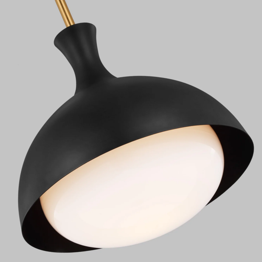 Lucerne Pendant with Brass and Opal Glass | The Lighting Centre NZ