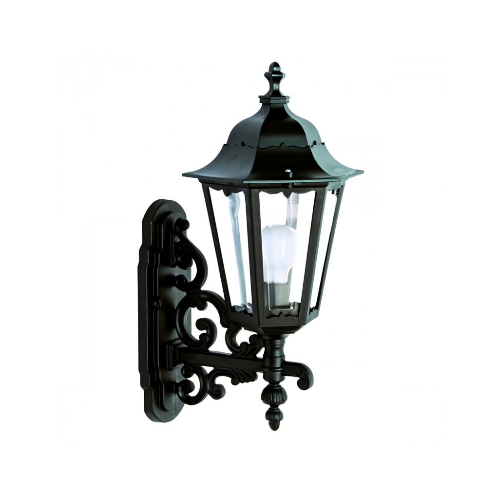 Victoria Black Hexagonal Wall Lantern | The Lighting Centre NZ