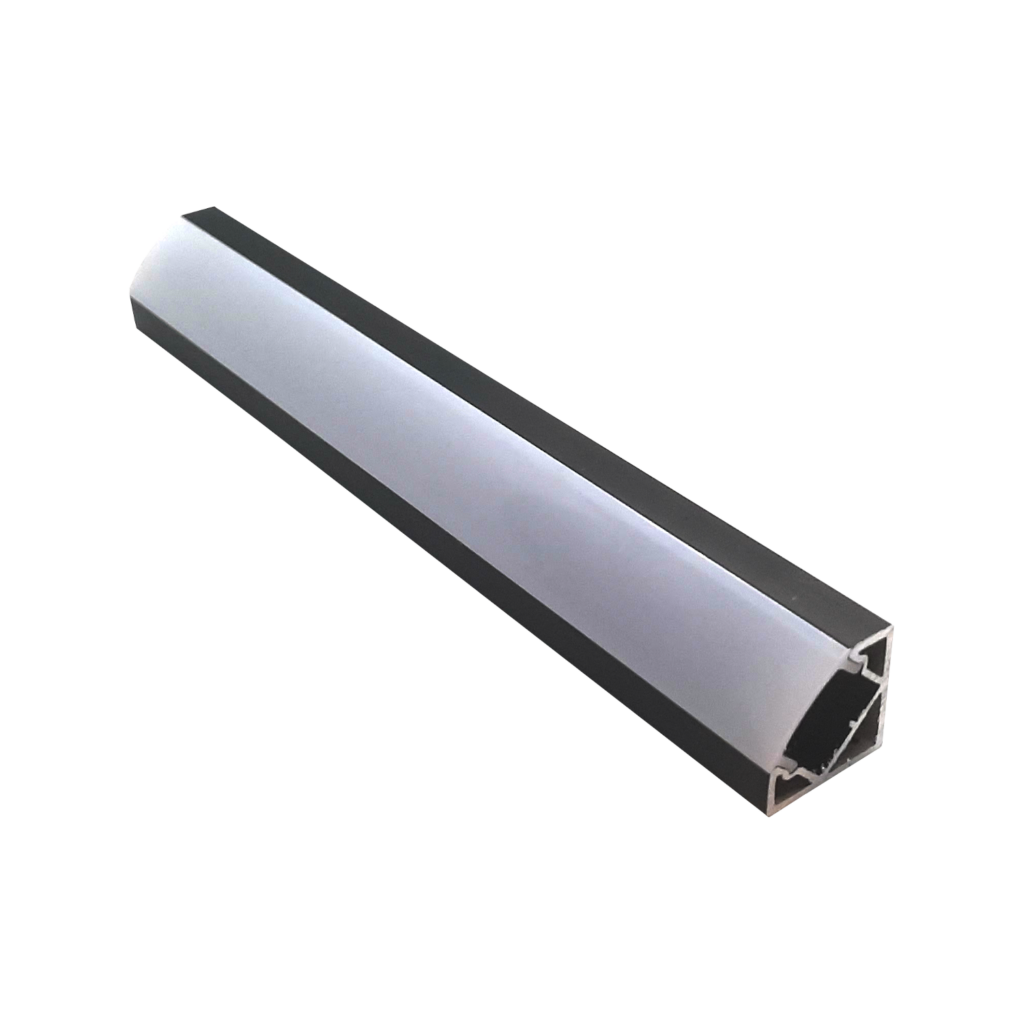 LXT15 Corner Aluminium Extrusion with Opal Diffuser | The Lighting ...