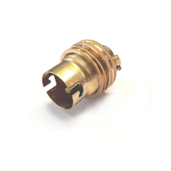Lampholder B22 13mm Brass | The Lighting Centre NZ