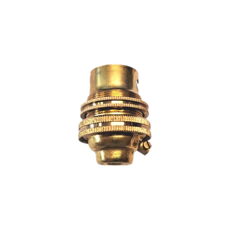 Lampholder B22 10mm Brass | The Lighting Centre NZ