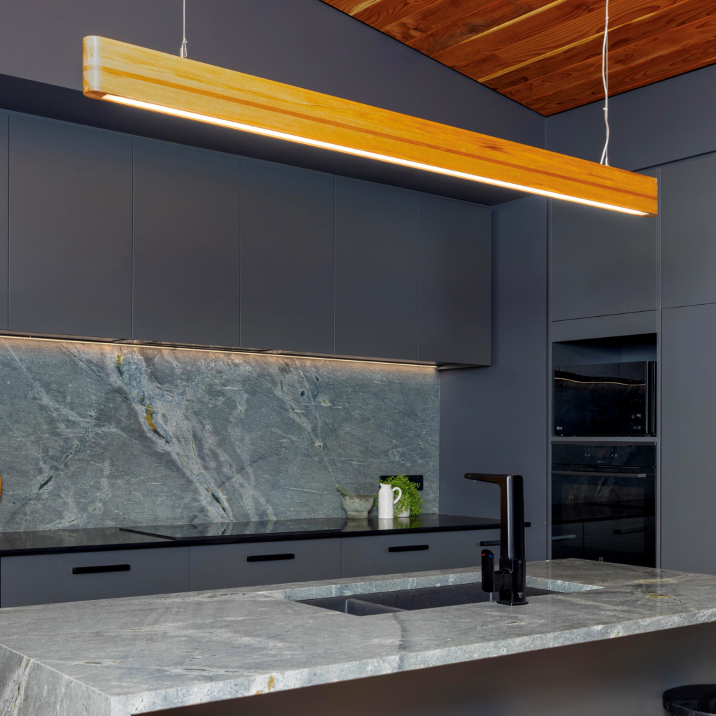 Strata Timber Linear Pendant | The Lighting Centre NZ