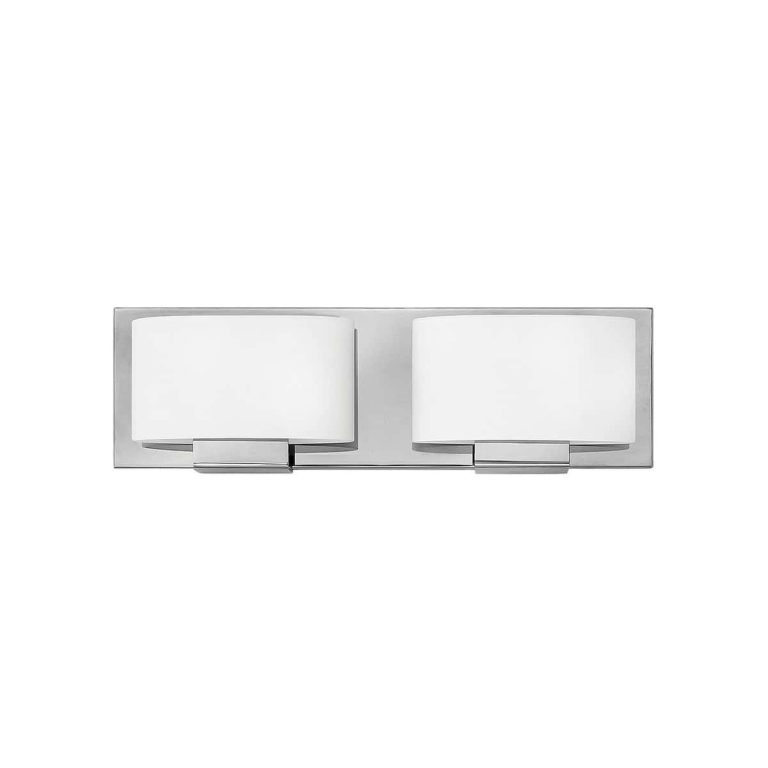 Mila Twin Chrome Wall Light with Opal Glass | The Lighting Centre NZ